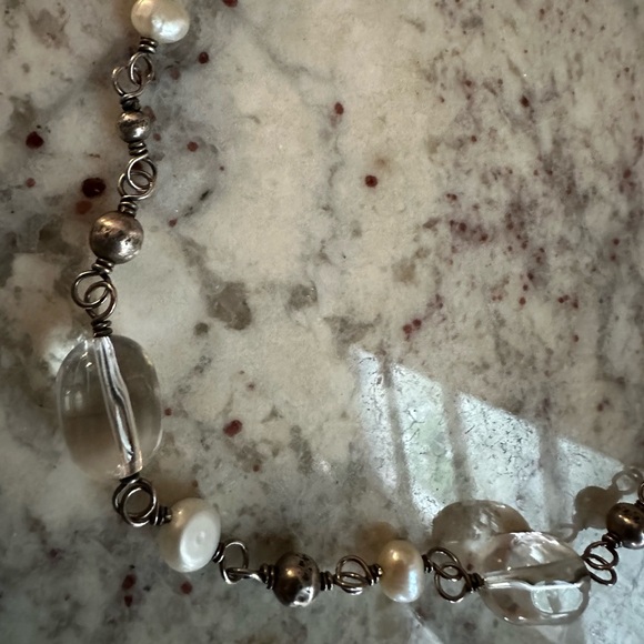 Silpada | Jewelry | Retired Silpada Pearl Crystal Quartz Sterling ...